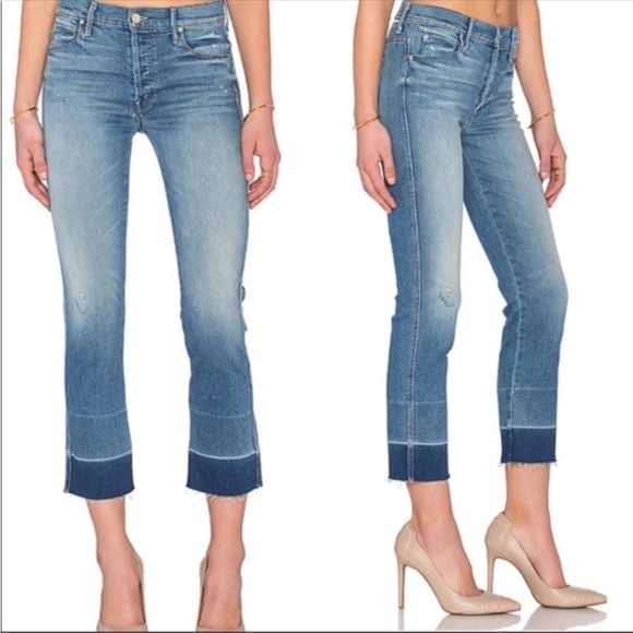 MOTHER | Jeans | Mother Undone Hem Tootsie Jeans In Rumor Has It | Poshmark